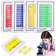 Toomett KIDS Microscope Slides 48pcs Kids Plastic Prepared Microscope ...