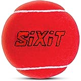 SiXiT Heavy Rubber Cricket Tennis Ball (Green, Medium Size) - Pack of 6 ...