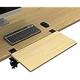 BONTEC Ergonomics Desk Extender Tray, 510mm x 240mm Table Mount Desk ...