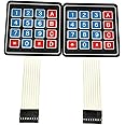 Gikfun 4 x 4 Matrix Array 16 Key Membrane Switch Keypad Keyboard for Arduino AVR PI Pack of 2PCS ...