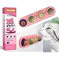 Aucenix Catnip Ball for Cats Wall, 3-In-1 Catnip Toys Balls for Cat Licking, Natural Rotatable ...