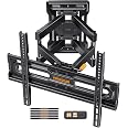Perlegear TV Wall Bracket for 26-65 inch TVs, Full Motion TV Wall ...