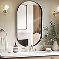 LunaMirror Wall Mirror Oval 60x90 CM Wall-Mounted Bathroom Vanity ...