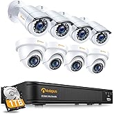 Anlapus FHD 1080P H.265+ Kit Vidéo Surveillance - 8CH 1080P HD DVR ...