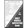 Daily Vehicle Inspection Report Book: Vehicle Inspection Checklist Log ...