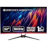 ZEBRONICS N27C 27 inch Gaming Monitor, QHD 2560x1440, IPS-Antiglare ...