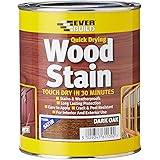 Everbuild Satin Wood Stain – Indoor And Outdoor Use – Weatherproof – UV ...