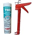 Dowsil 789 Weatherproofing Silicon Sealant,Black,300ml+ Gun Applicator ...