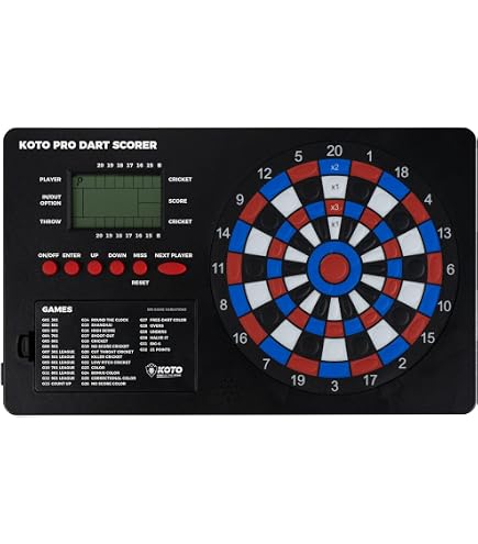 Raised Oche Darts Scoreboard Mission Darts Two-Sided Chalkboard ...