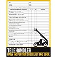 Telehandler Daily Inspection Checklist Log Book: Telehandlers Pre-Use ...