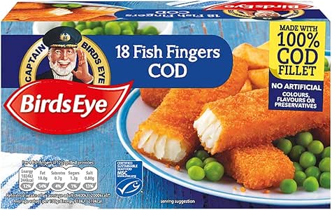 Birds Eye 18 Cod Fish Fingers, 504g (Frozen): Amazon.co.uk: Grocery