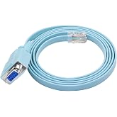 MEIRIYFA DB9 9PIN a RJ45 Console Cavo, RJ45 maschio a DB9 9 pin femmina ...