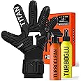 T1TAN Classic 1.0 Black-Out + Turbogrip & Turboglu - Goalkeeper Gloves ...