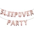 Sleepover Party Supplies for Girls - Rose Gold Balloon Banner ...