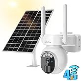 4G LTE Caméra Surveillance Extérieur Solaire Sans Fil, 2K HD 4G Batterie Camera Avec Carte Sim ...