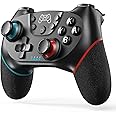 Diswoe&1 Wireless Controller für Switch, Bluetooth Controller für Switch mit Doppelmotor, Turbo ...