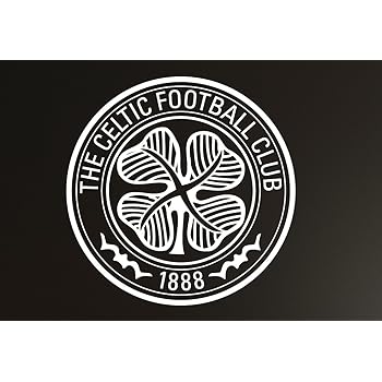 Celtic Football Club One Colour Crest Set Wall Sticker Official ...