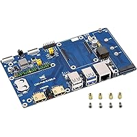 Waveshare Compute Module 5 IO Board, compatibel met alle varianten van Raspberry Pi CM5, met PoE ...