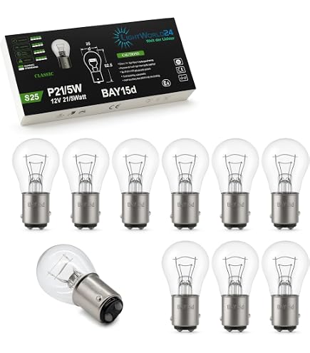 1157 Bulb 2 X Eurolec 380 P21/5W BAY15D Brake Stop & Tail Light Car ...