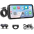 Carpuride W603D, 6,3-Zoll Motorrad-GPS-Carplay-Bildschirm, Kabelloses ...