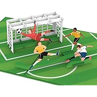 Sweetpopup® 3D Football Pop-Up Birthday Card - Handmade with Metallic ...