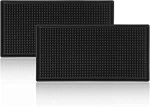 ElysiumPlus Rubber Bar mats (12" X 6") Non-Toxic Countertop Dish Drying ...