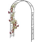 Gr8 Garden Patio Outdoor Large Black Metal Decorative Loire Arch ...