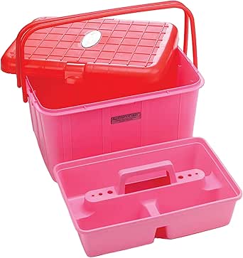 Lincoln Easi Step And Carry Tack Box (One Size) (Cerise Pink): Amazon ...