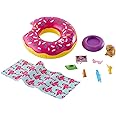 Barbie Outdoor Furniture Set with Donut Floatie (Really Floats), Water ...