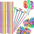 YOUNGSAY 200 Pièces Tige Ballon, Réutilisable Bâtons Ballon de ...