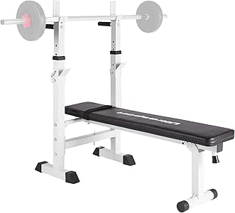 Ultrasport Weight Bench H250 with Dip Station & Weight Stand, Barbell ...