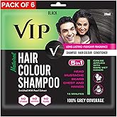 Buy VIP HAIR COLOUR SHAMPOO 180ml Black for Men & Women | Alternate to ...