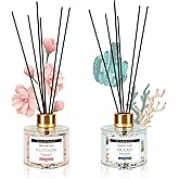 Soul & Scents Glass 120 Ml Lavender Reed Diffuser Set | with 6 Fiber ...