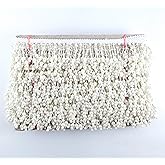 KAVYA FASHION White Shell @ Multy Colour Moti Hanging Lace for Saree ...