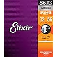 Elixir 11077 Strings 80/20 Bronze Acoustic Guitar Strings w NANOWEB ...