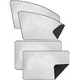 SHITOOMFE Car Window Shades Blackout, 4PCS Magnetic Side Window Sun ...