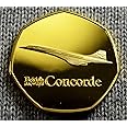 BRITISH AIRWAYS CONCORDE 24ct Gold Commemorative Coin Albums/50p ...