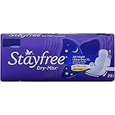 Buy Stayfree Dry Max All Night XXL (28 pads) Dry Cover Sanitary Pads ...