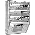 EasyPAG 5 Tier A4 Mesh in Tray Assemble Wall Pocket File Holder Hanging ...
