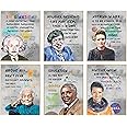 AUNMER Famous Scientists Motivational Wall Art Posters for Classroom ...