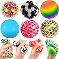Pipihome 6 Pack Stress Balls for Adults, Fidget Toys for Kids Stress ...