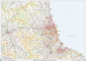 Postcode Sector Map - (S16) - North East England - Wall Map-Plastic ...