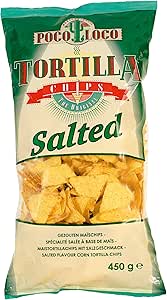 Poco Loco Salted Tortilla Chips 450 g (Pack of 12) : Amazon.co.uk: Grocery
