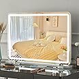 Saihemei Makeup Hollywood Vanity Mirror with LED Light, Tabletop or ...