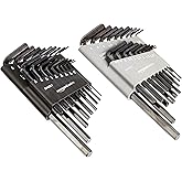 Hi-Spec 30pc Imperial & Metric Hex Allen Key Wrench Folding Set with Small & Large Sizes ...