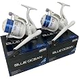 2 NEW LIDSTERS BLUE OCEAN 7000FD LARGE SEA FISHING REEL BEACH PIER BLUE ...