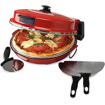 G3 Ferrari G10006 Delizia Pizza Oven - 1200W in Red: Amazon.co.uk ...