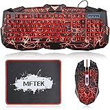 Amazon.in: Buy MFTEK Combo of Crack 3 Colors LED Backlit USB Wired ...