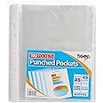Tiger A5 clear punched poly pockets - pack of 100 quality sleeves ...