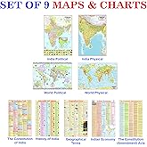 Buy Complete set of UPSC Maps & Charts | set of 11 | India & World Map ...